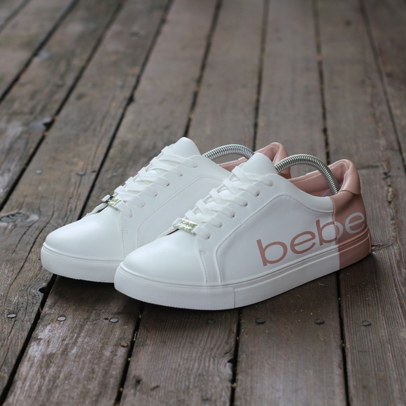 bebe | Shoes | Bebe Sport Womens Charley Laceup Sneakers Pink | Poshmark